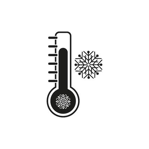 Premium Vector Thermometer Temperature And Snowflake Icon Vector Illustration Eps 10