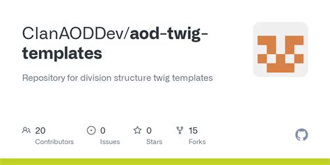 GitHub ClanAODDev Aod Twig Templates Repository For Division Structure Twig Templates