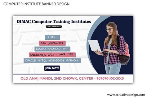 Download Computer Institute Banner Design In Vector And Cdr Corel Draw Design