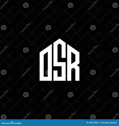 Osr Letter Logo Design On Black Background Osr Creative Initials