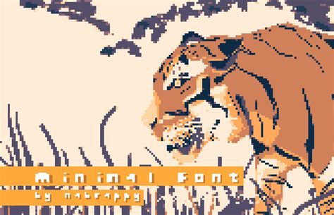 Minimal Font Ttf Pixel Font By Nabrappy