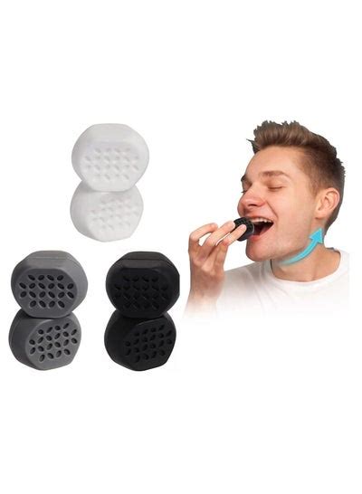 Jawline Exerciser For Men Women 3 Resistance Levels Silicone Jaw