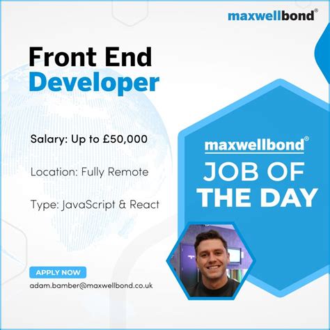 Frontendjobs Reactjsjobs Javascriptjobs Maxwellbond Adam Bamber