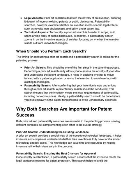 Difference Between Prior Art Search And Patentability Search