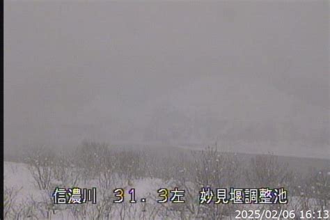 信濃川水系 信濃川 新潟県長岡市 信濃川 313左 妙見堰調整池の現在の映像 全国世界のライブカメラ