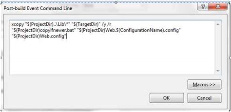 Build Events In Visual Studio