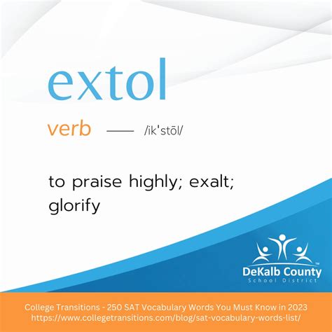 Extol Definition