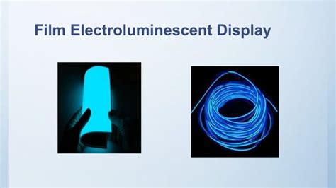 Thin Film Electroluminescent Display Ppt