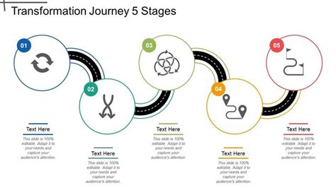 Transformation Journey 5 Stages Powerpoint Templates