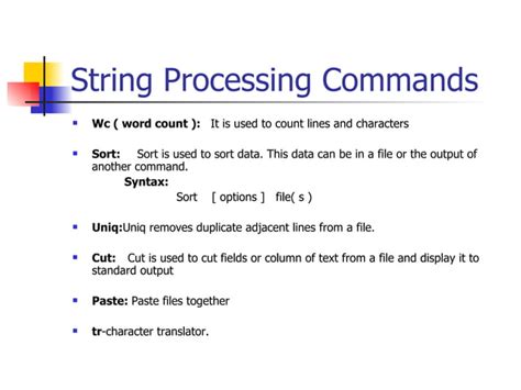Unixlinux Basic Commands And Shell Script