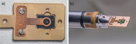 A Mems Chip With Gap Nanowires Mounted In A Custom Holder Tip B The
