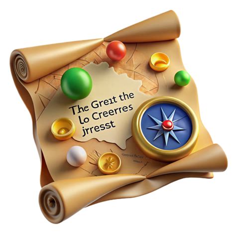 Treasure Map Adventure Quest For Hidden Gems 55923194 Png