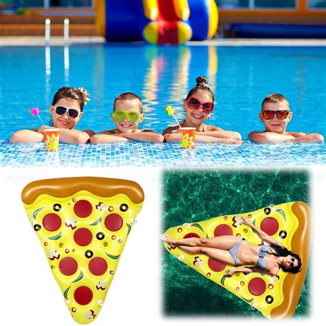 Adult Float Inflatable Pizza Float Summer Adult Water Lounger Color