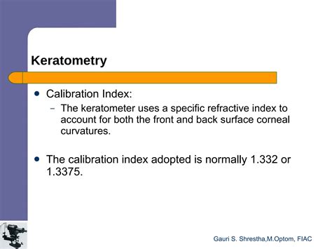 Measurement Of Corneal Curvature Ppt