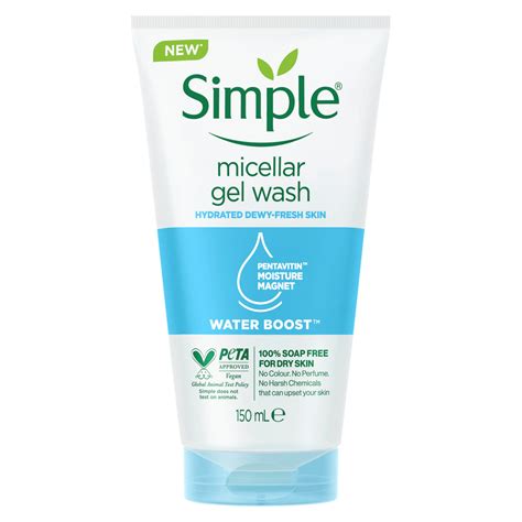 ژل شستشو صورت سیمپل Simple مدل Water Boost توکان شاپ