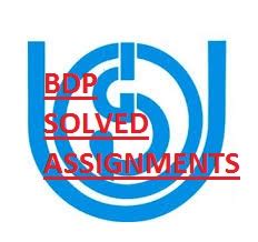 Ignou Bdp Solved Assignments IGNOU
