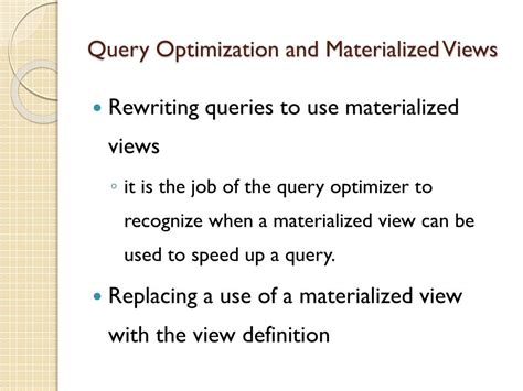 Ppt Query Optimization Powerpoint Presentation Free Download Id2035332