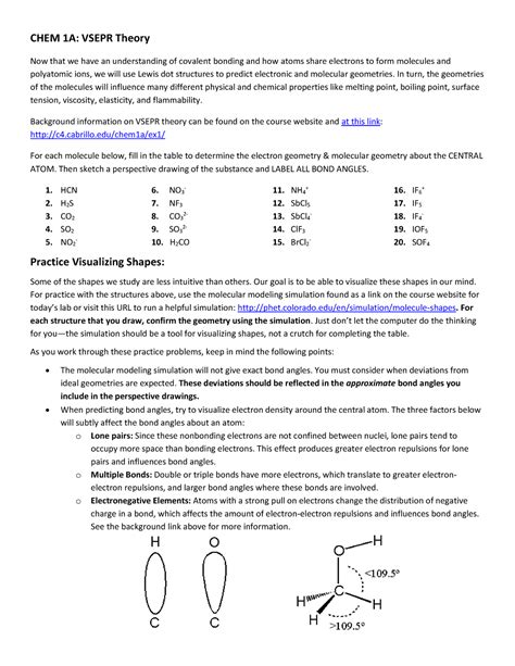 Vsepr Practice Answer Key Deprecated API Usage The SVG Back End Is
