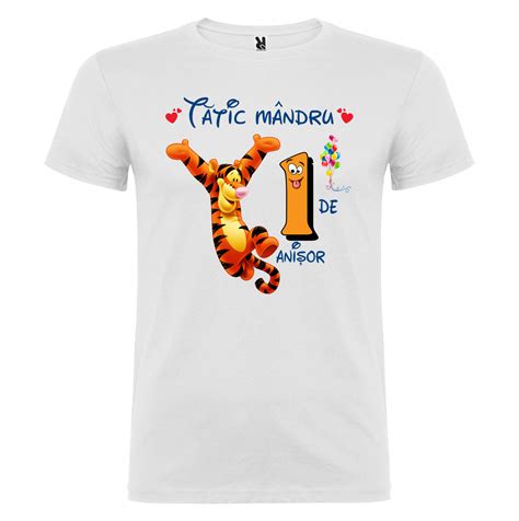 Set De 5 Tricouri Aniversare Pentru Nasiparinti Si Copil