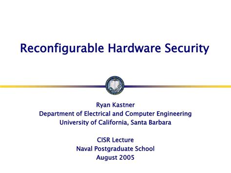 Ppt Reconfigurable Hardware Security Powerpoint Presentation Free