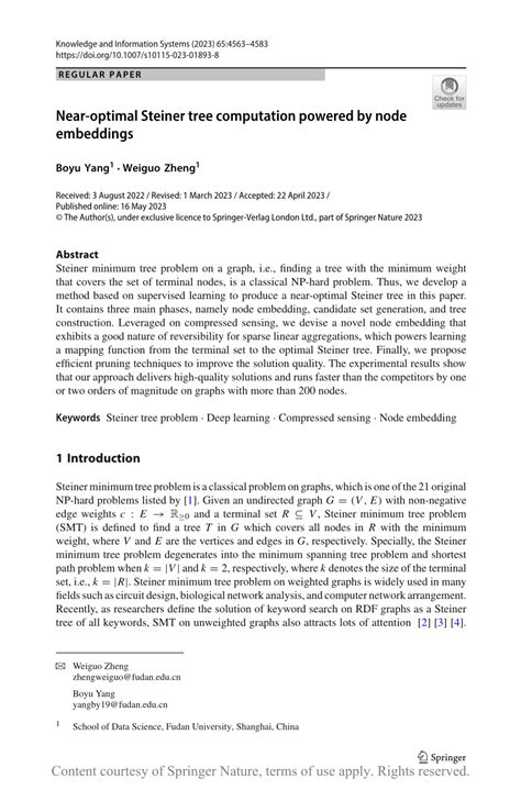 Near Optimal Steiner Tree Computation Powered By Node Embeddings