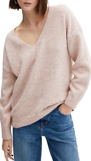 Mango Oversize V Neck Sweater Nordstrom