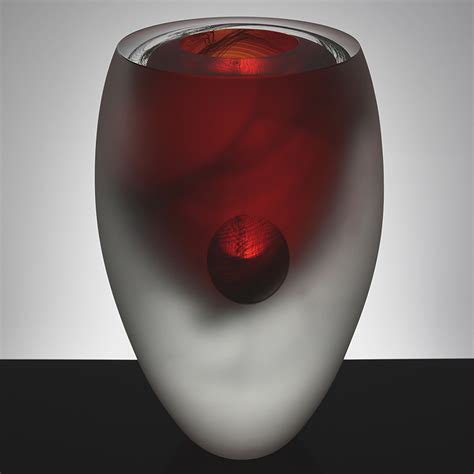 Hand Blown Glass Vases Reticulate By Charlie Macpherson