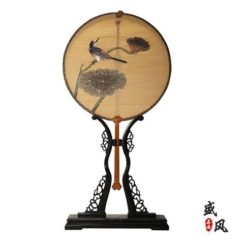 苏州绢宫扇 缂丝团扇 团扇扇面材质大全 盛风苏扇