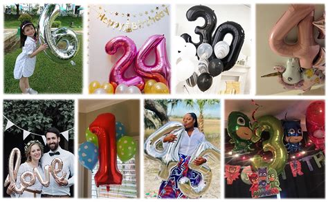 40 Inch Red Large Numbers Jumbo Birthday Party Decorations