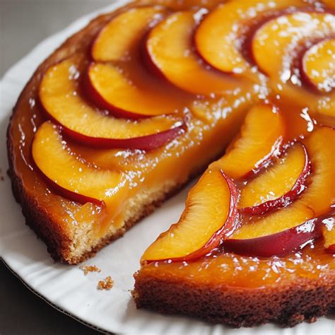 How To Make Perfect Peach Upside Down Cake Delectable Recipe