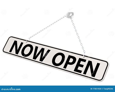 Nu Open Banner Stock Illustratie Illustration Of Aanplakbiljet 77851920