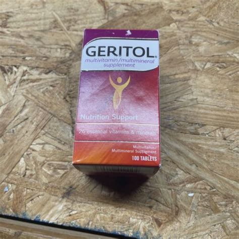 Buy Geritol Vitamins Multivitamin And Mineral Supplement 100 Tablets Exp