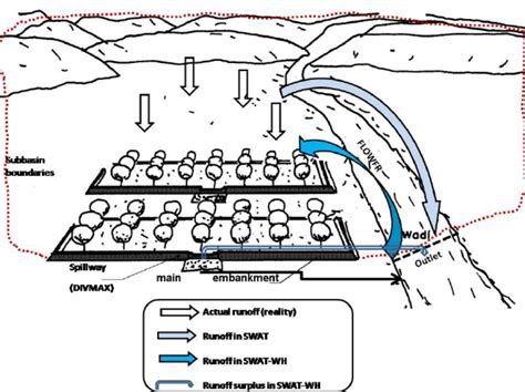Schematic Representation Of The Runoff Routing In SWAT And SWAT WH