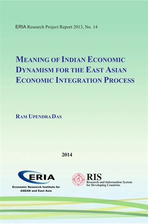 Pdf Meaning Of Indian Economic Dynamism For The East Asian Economic