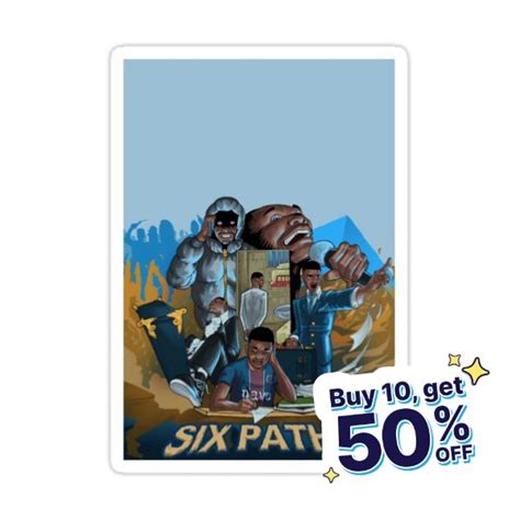 Dave Six Paths Album Cover Extended Sticker For Sale By Aaaxrrr