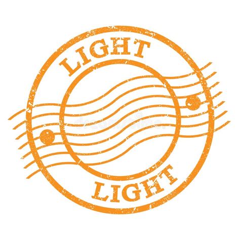Light Text On Red Rectangle Stamp Sign Stock Illustration