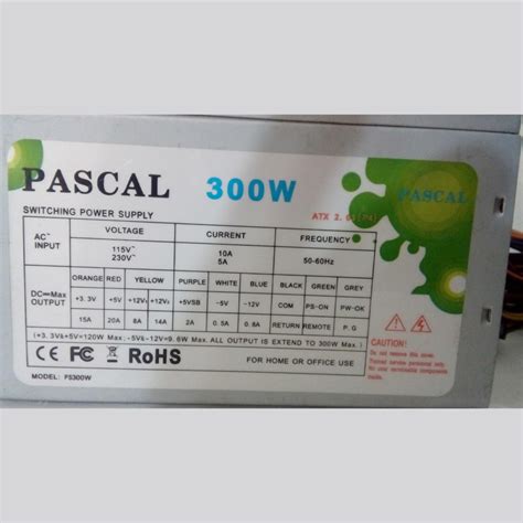 پاور Pascalمدلps300w دارای برق6پین 2ریل12ولت امداد کامپیوتر یزد