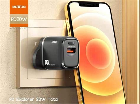 Moxom Mx Hc67 Pd 20w 18w Qualcomm 3 0 Fast Charge Adapter Cme Distribution Sdn Bhd