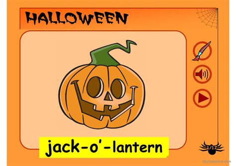 Halloween Vocabulary Vocabulary Flas English Esl Powerpoints