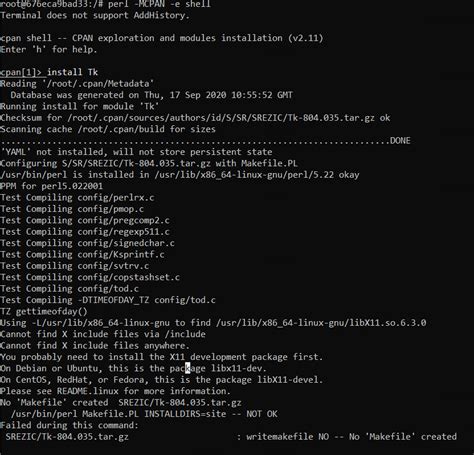 Perl Docker Can T Locate Tk Pm In INC You May Need To Install The