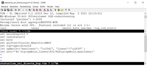 Rendering Bug With The Statusline And DirectX Renderer On Windows Issue Vim Vim GitHub