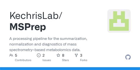 Github Kechrislabmsprep A Processing Pipeline For The Summarization Normalization And