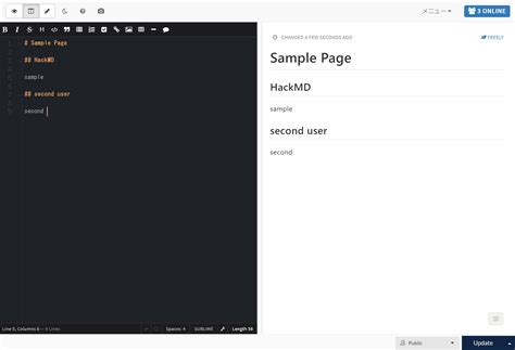 simultaneous group editing with hackmd growi docs