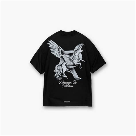 Elegance In Motion T Shirt Jet Black Represent