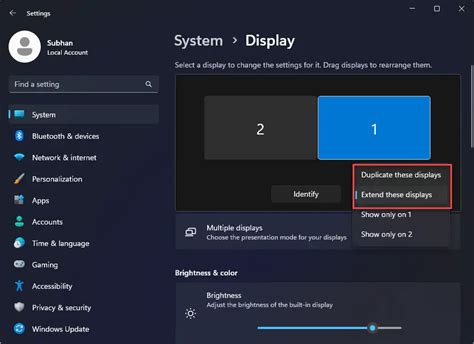 Come Duplicare O Estendere Lo Schermo Su Windows 11 10