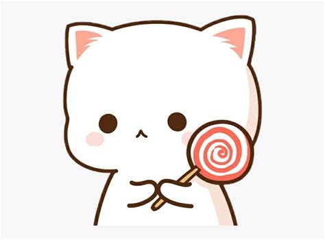 Freetoedit Cute Kawaii Cat Couple Lollipop Love Chibi Cute