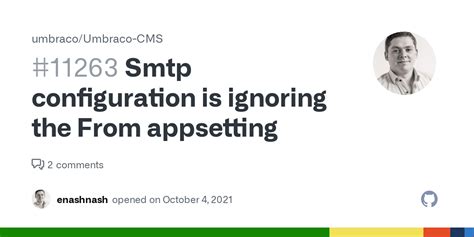 Smtp Configuration Is Ignoring The From Appsetting · Issue 11263