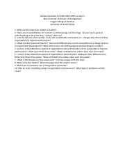 Exploring Organization Culture Lecture 3 Review Questions Course Hero