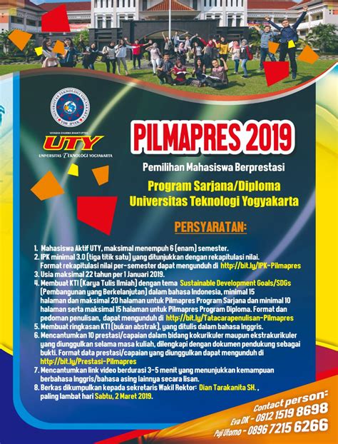 Pemilihan Mahasiswa Berprestasi Pilmapres 2019
