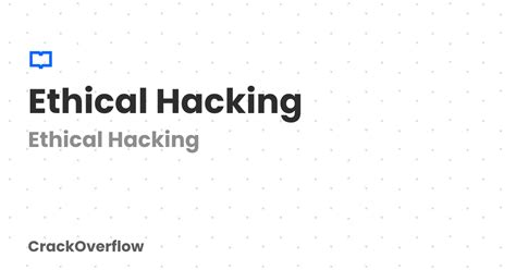 Ethical Hacking Crackoverflow